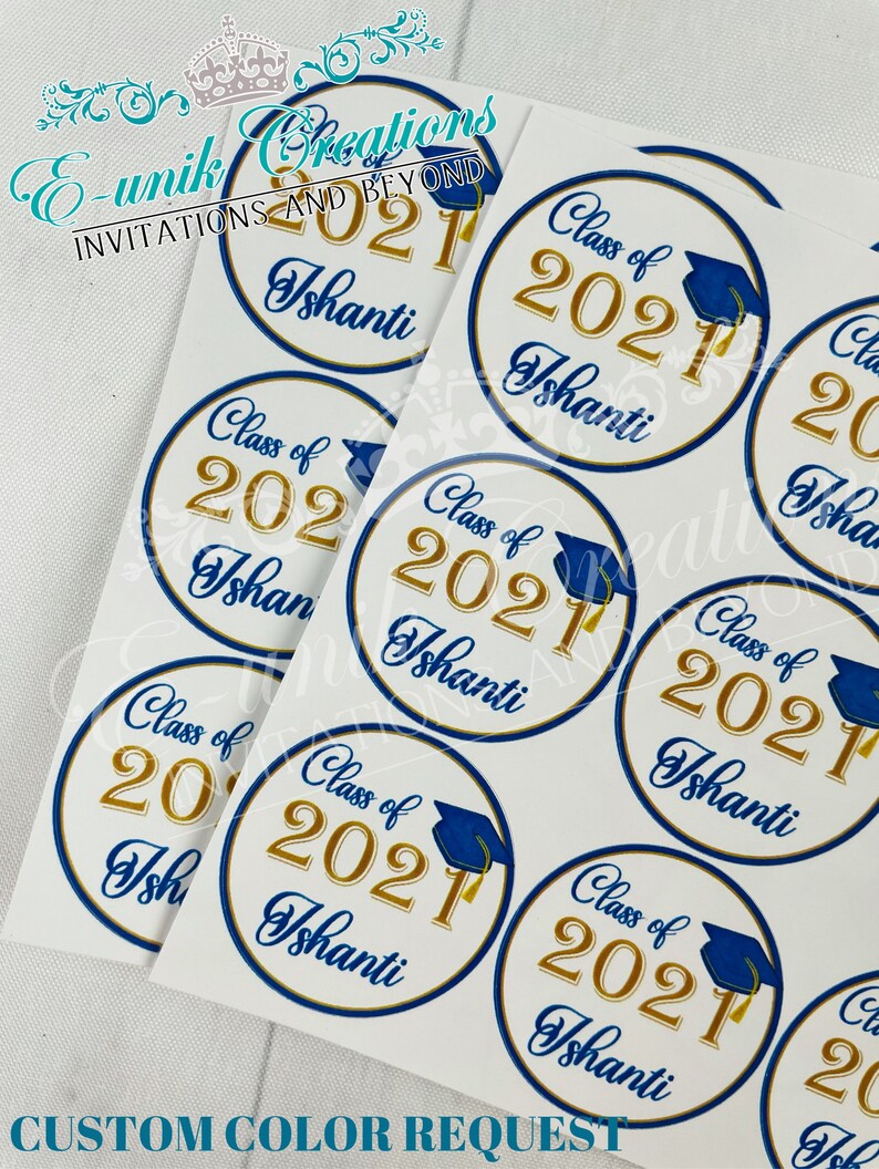 Personalized Graduation Stickers Class of 2022 Stickers - Etsy