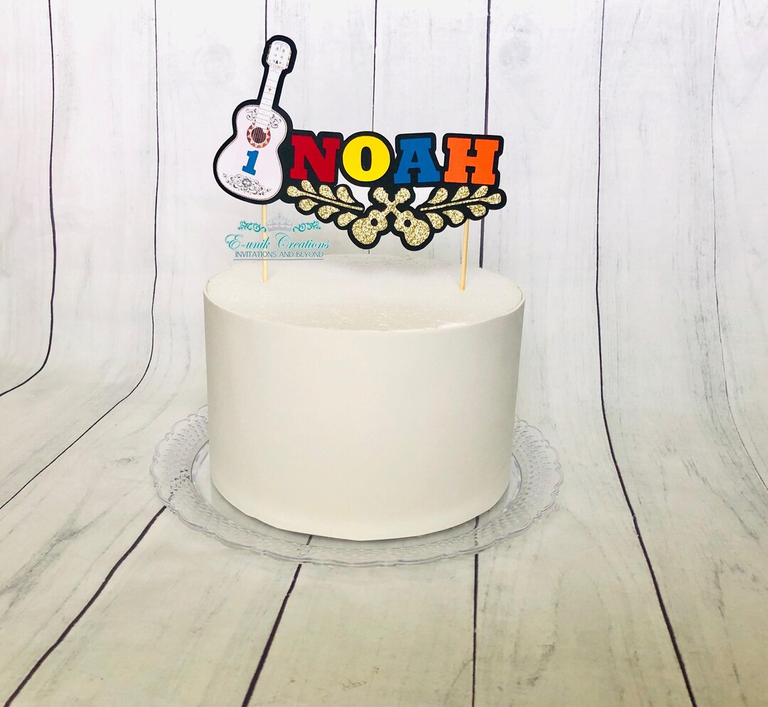 Coco Cake Topper, Fiesta Cake Topper, Glitter Cake Topper, Coco ...