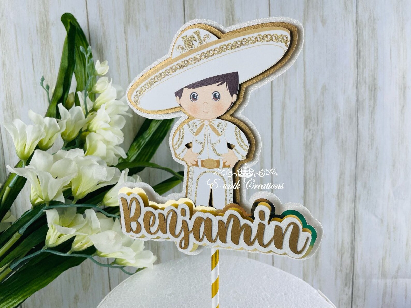 Charro Cake Topper Gold Charro Topper Boy Charro Topper. - Etsy