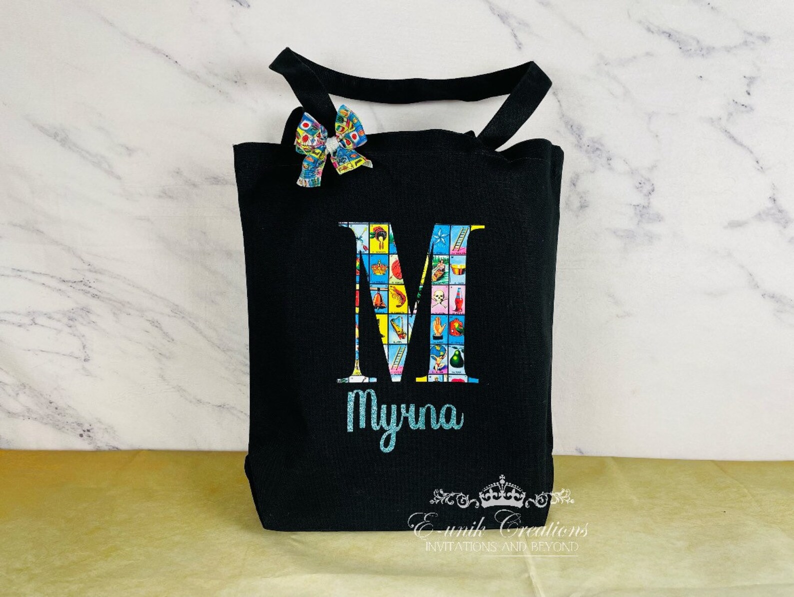 Loteria Tote Bag Loteria Name Bag Name Canvas Bag - Etsy