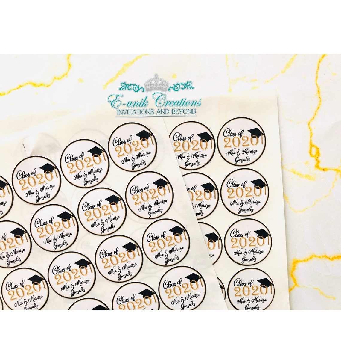 Personalized Graduation Stickers Class of 2021 Stickers | Etsy