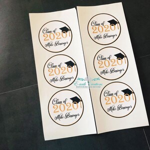 Personalized Graduation Stickers, Class of 2022 Stickers, Graduation ...