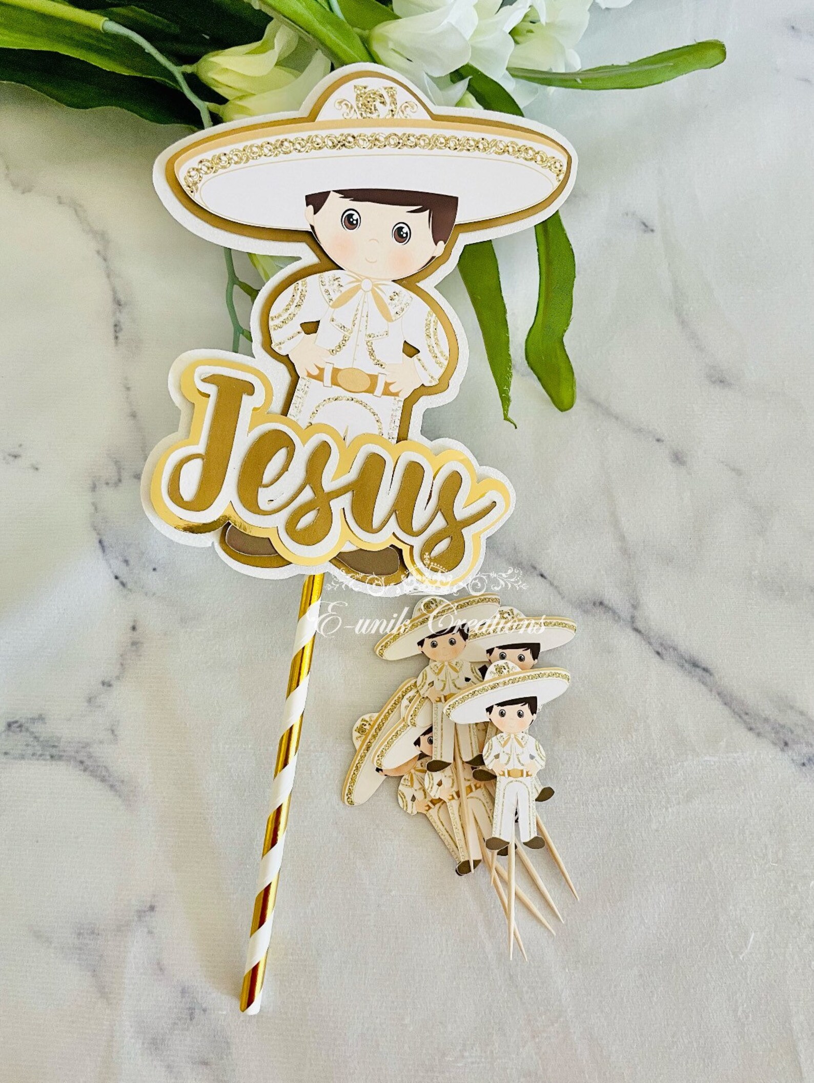 Charro Cake Topper Gold Charro Topper Boy Charro Topper. - Etsy