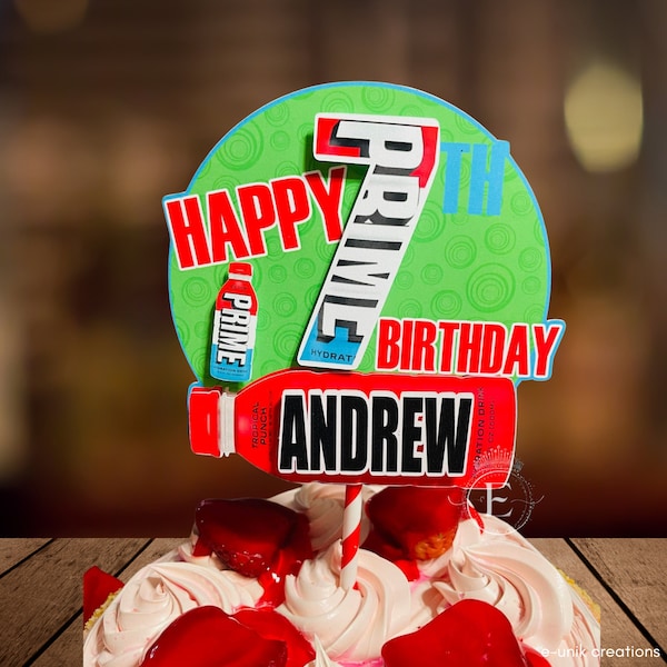 Prime Birthday Cake Topper - Etsy
