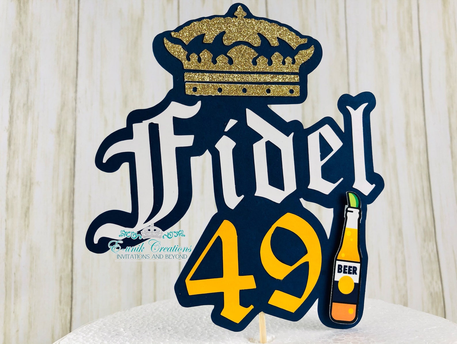 Beer Cake Topper Corona Cake Topper Beer Birthday Party - Etsy