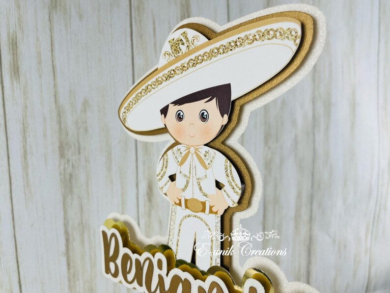 Charro Cake Topper Gold Charro Topper Boy Charro Topper. - Etsy