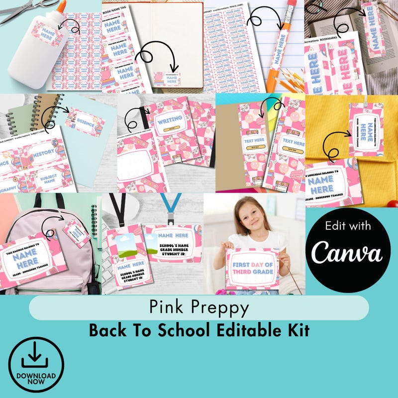 Preppy Notebook - Etsy