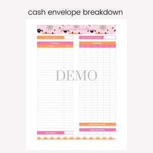 October Budget Kit Calendar Monthly Budget Weekly Check in Paycheck ...