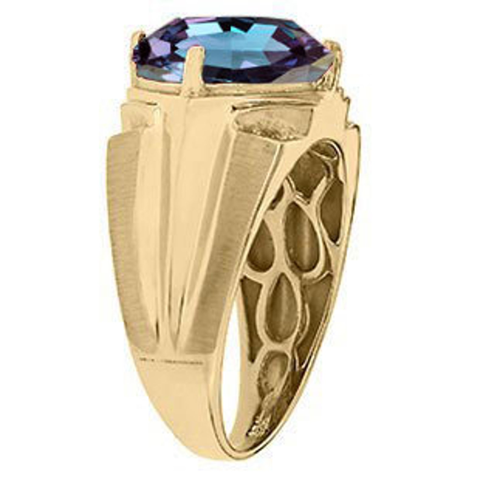 Large Mens Alexandrite Ring Mens Gem Stone Rings Mens - Etsy