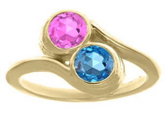 Two Stone Ring - Etsy