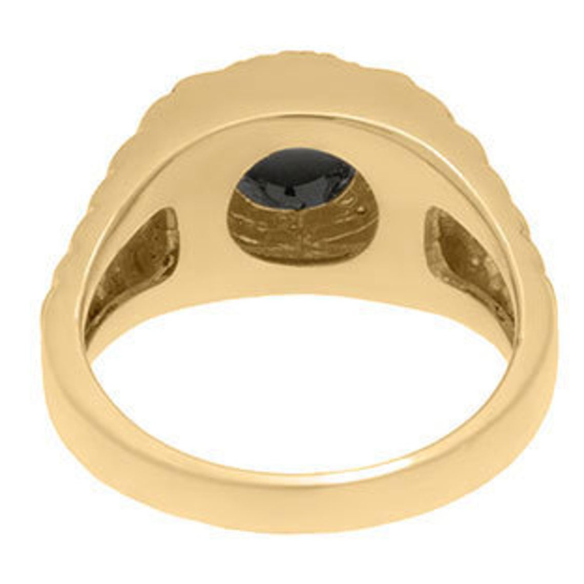 Men's Diamond Onyx Mother-of-pearl Ying Yang Ring in White | Etsy