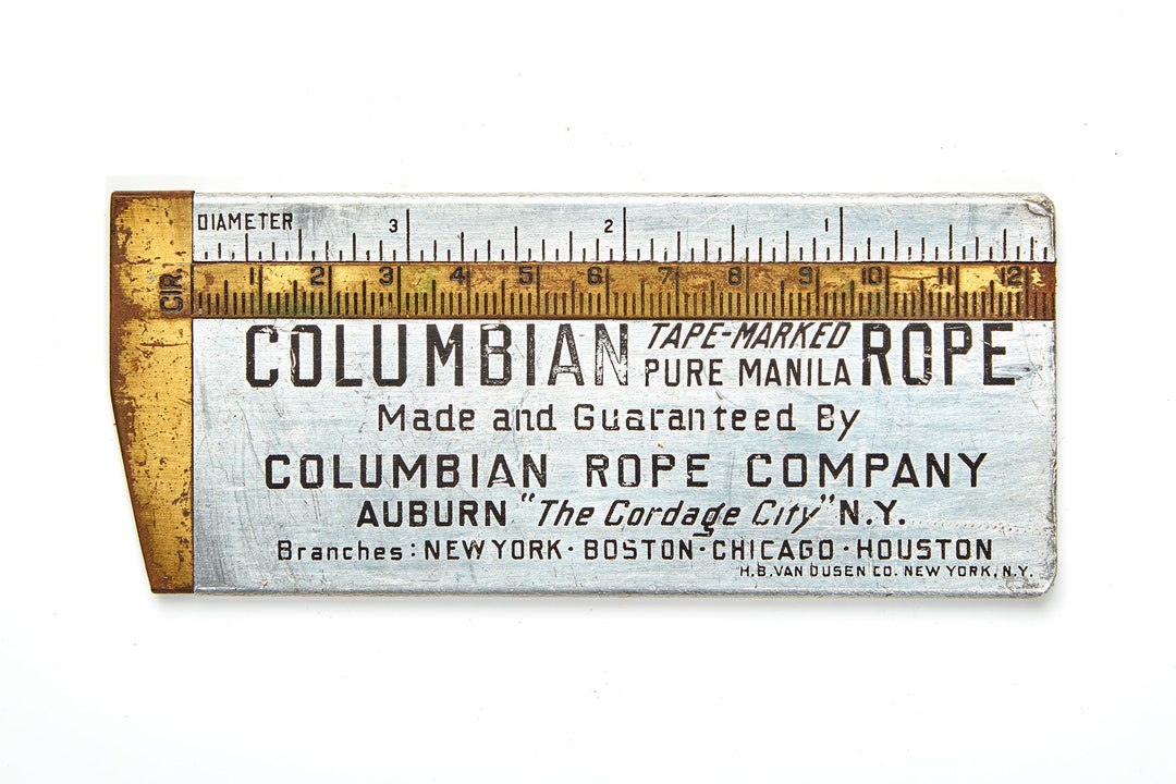 Vintage Ruler Photography Print, "columbian Rope Company" Wall Art - Etsy