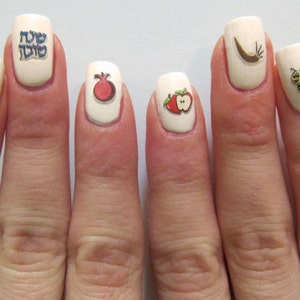 High Holiday Nail Decals & Jewish Nail Art - Etsy