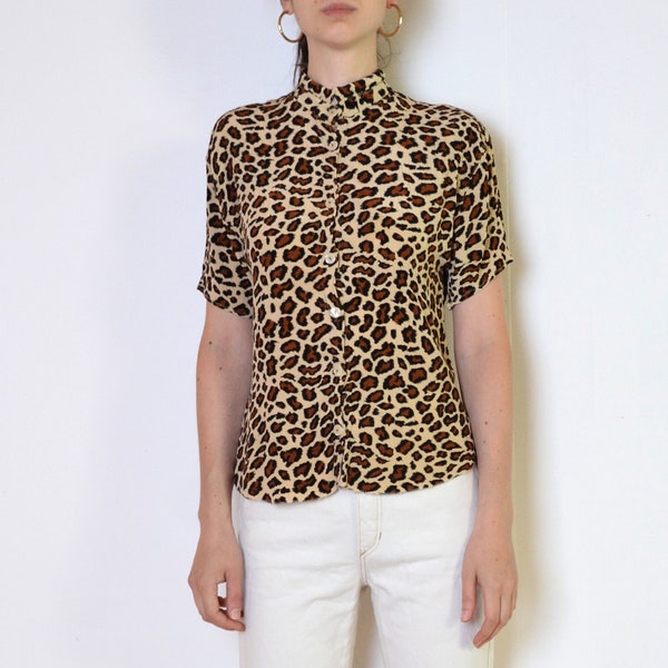 Leopard Print Top - Etsy
