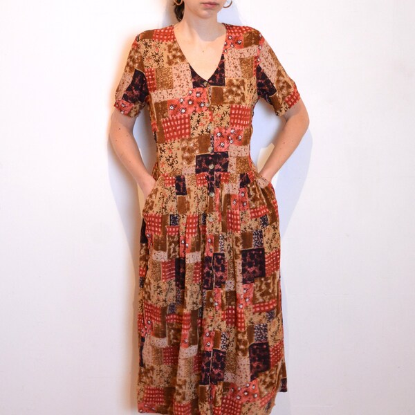 Patchwork Dress Pattern - Etsy