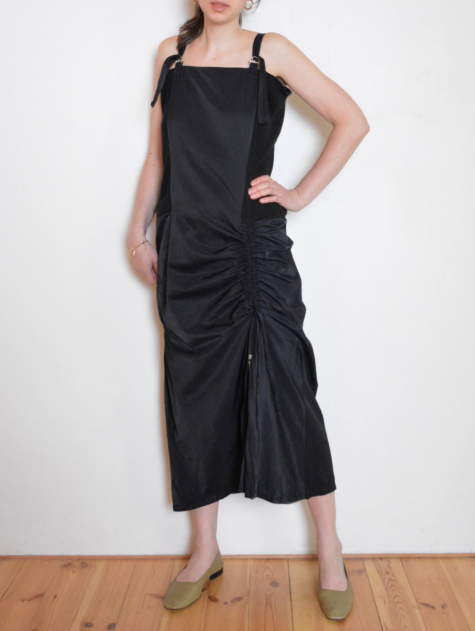 Vintage Y2k French Designer Dress Joachim Bosse Mixed Fabrics - Etsy
