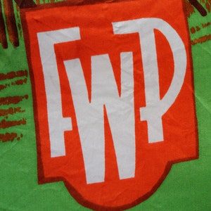 60's Polish Health Spa Scarf, Graduation Tower Retro Print Scarf ...