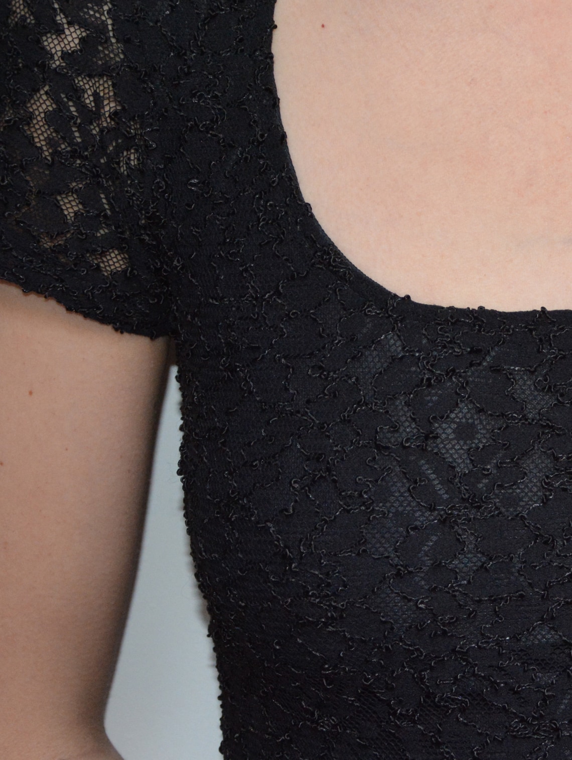 90's Lace Bodycon Dress Layered Dress Openwork Retro - Etsy