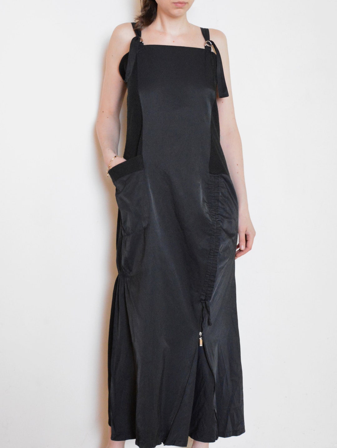 Vintage Y2k French Designer Dress, Joachim Bosse Mixed Fabrics ...
