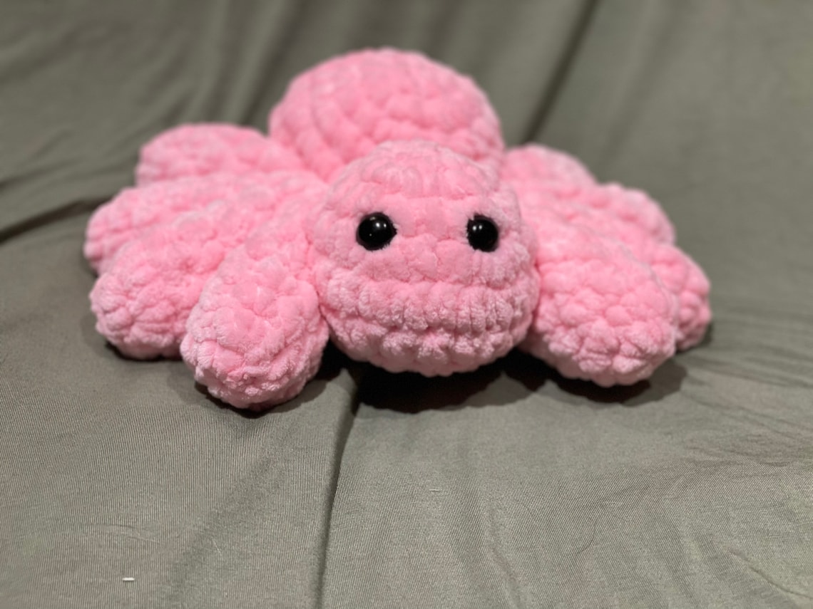 Crochet Pastel Pink Spider Plushie - Etsy
