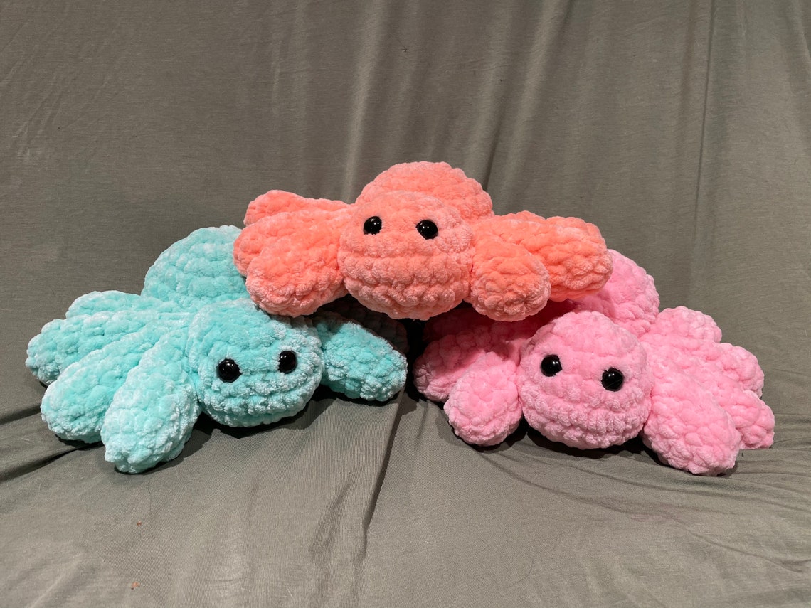Crochet Pastel Pink Spider Plushie - Etsy