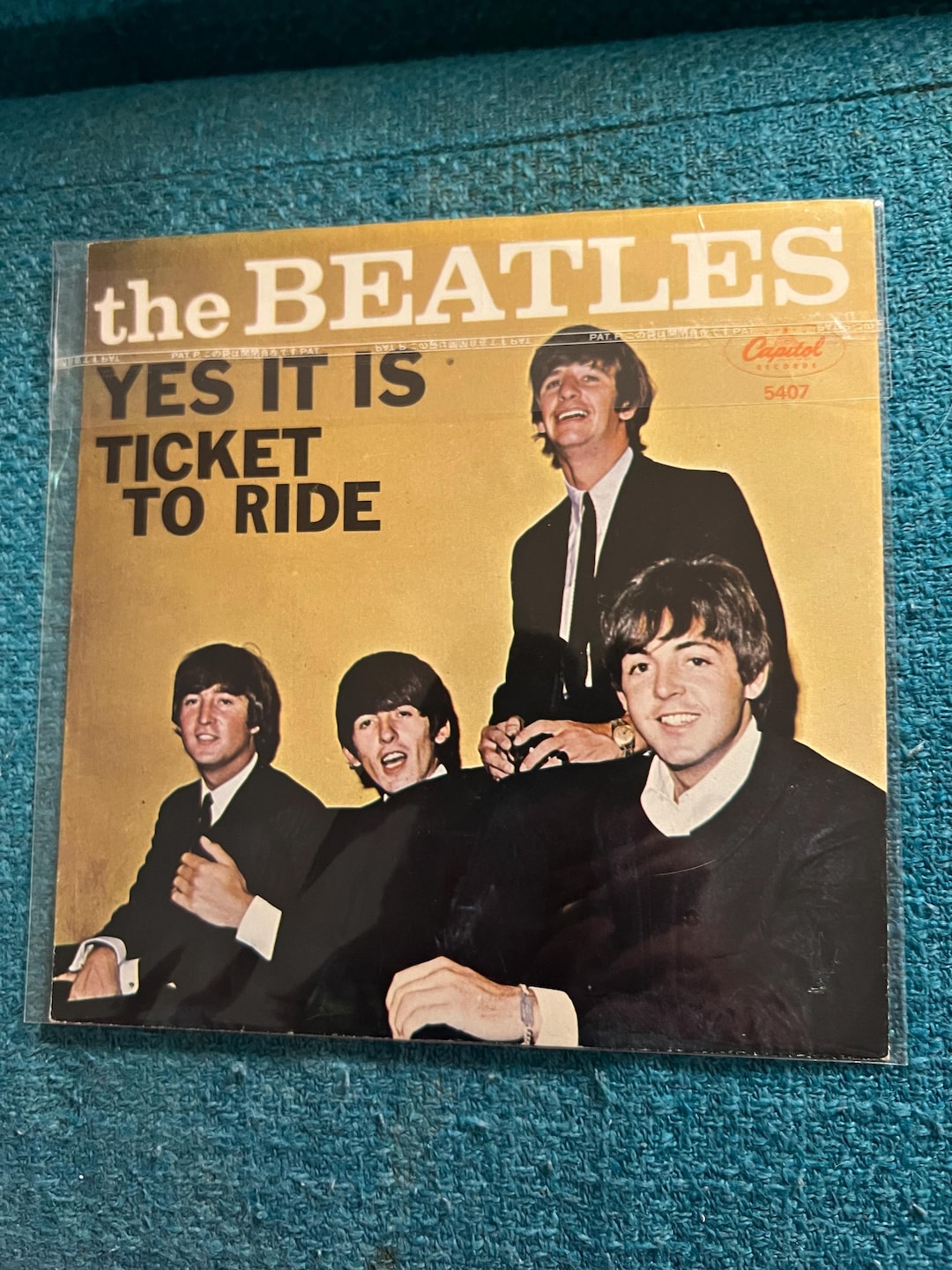 Beatles Ticket to Ride / Yes It is 45 Vinyl Record & Picture Sleeve - Etsy