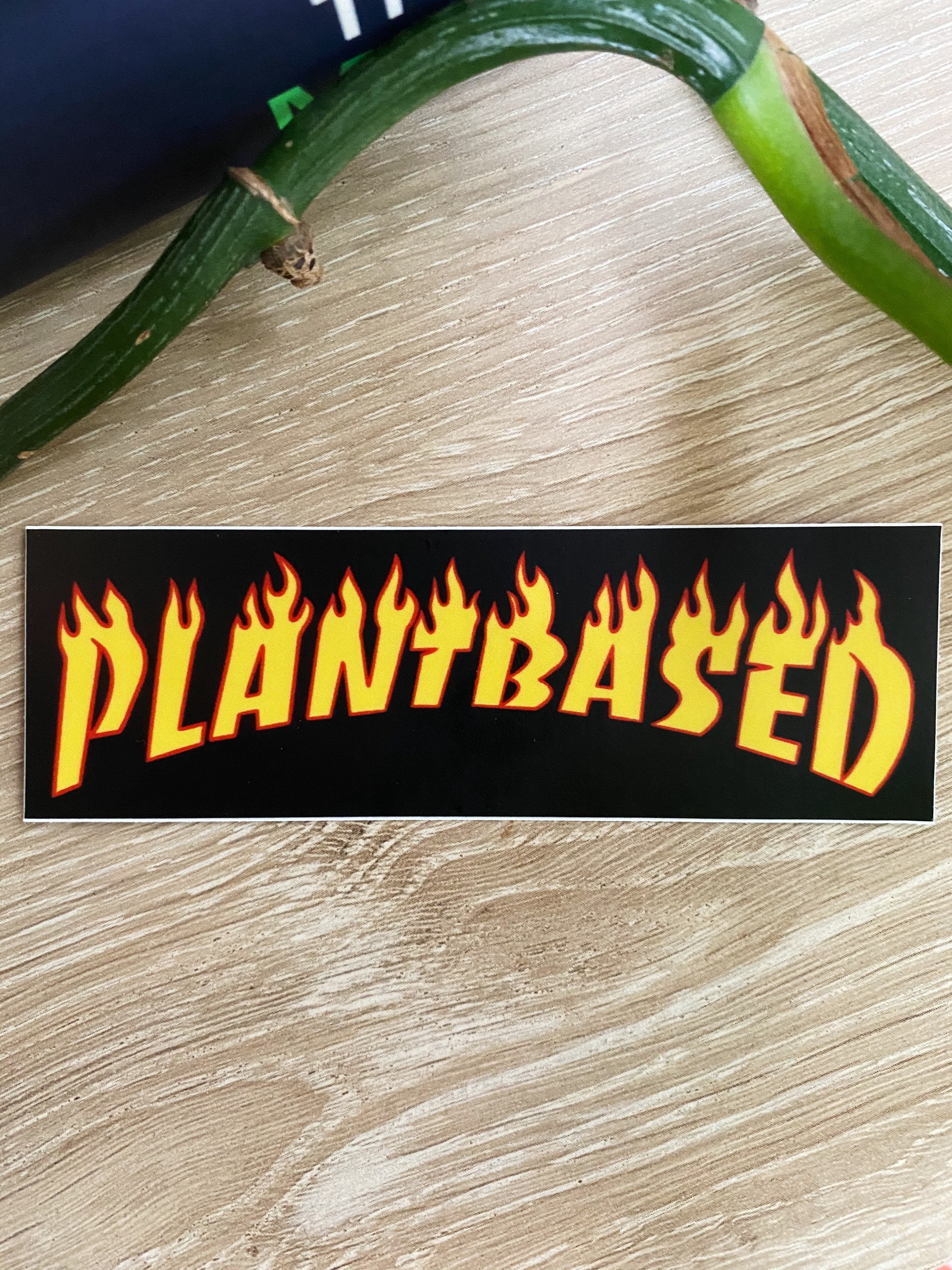 STICKER PACK: 4 Vegan Plant Based Stickers, Spooky Vegetarian Sticker ...