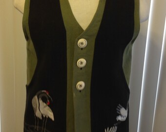 Crane Vest - Etsy