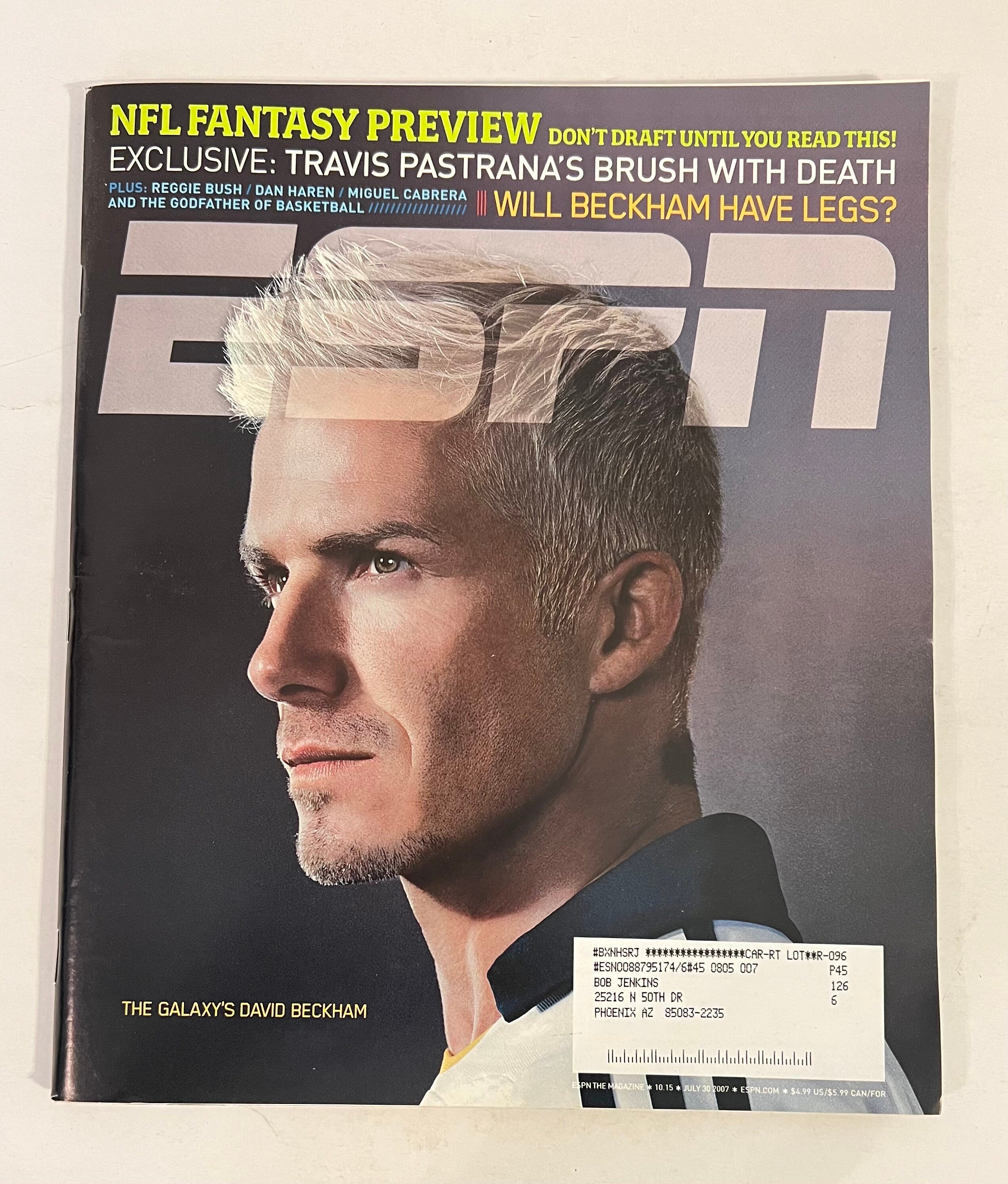 David Beckham Magazine Advertisements