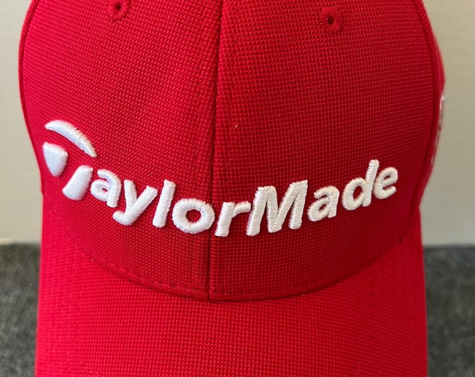 Taylormade Golf Hat Red White 3D Logo SLDR Tour Preferred Golfer ...