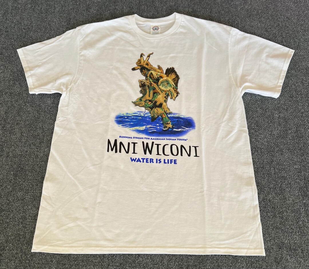 American Indian Youth Mens L T Shirt MNI Wiconi “water is Life” - Etsy
