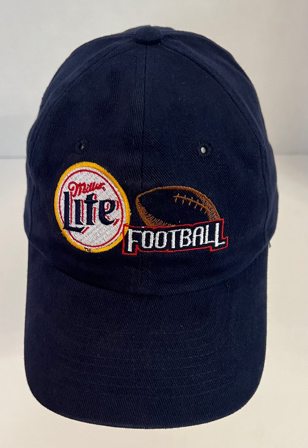 Miller Lite Football Hat Snapback Blue Embroidered Logo NFL - Etsy