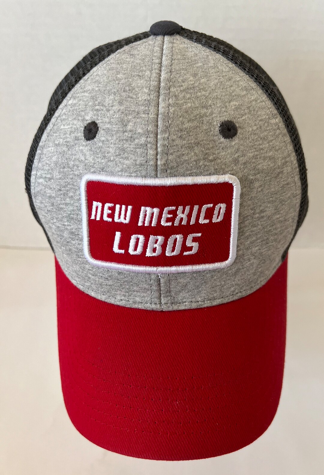 New Mexico Lobos Hat Gray Red Patch Mesh College Football Snapback - Etsy