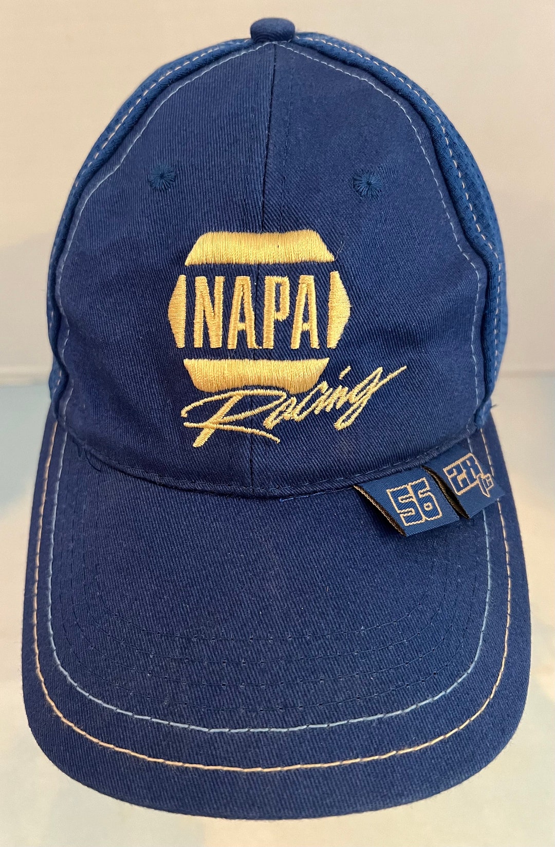 NAPA Racing Hat Strap Back Blue Yellow 56 & 28 Tabs Embroidered - Etsy