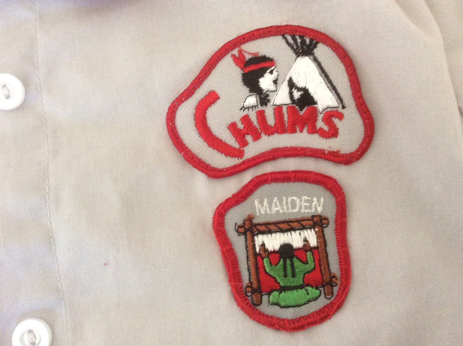 Vintage 80s Awana Uniform Shirt Gray Button Front W/patches & | Etsy