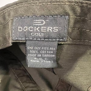 Dockers Golf Hat Green White Logo OSFA Golfing Golfer Adjustable Cap - Etsy