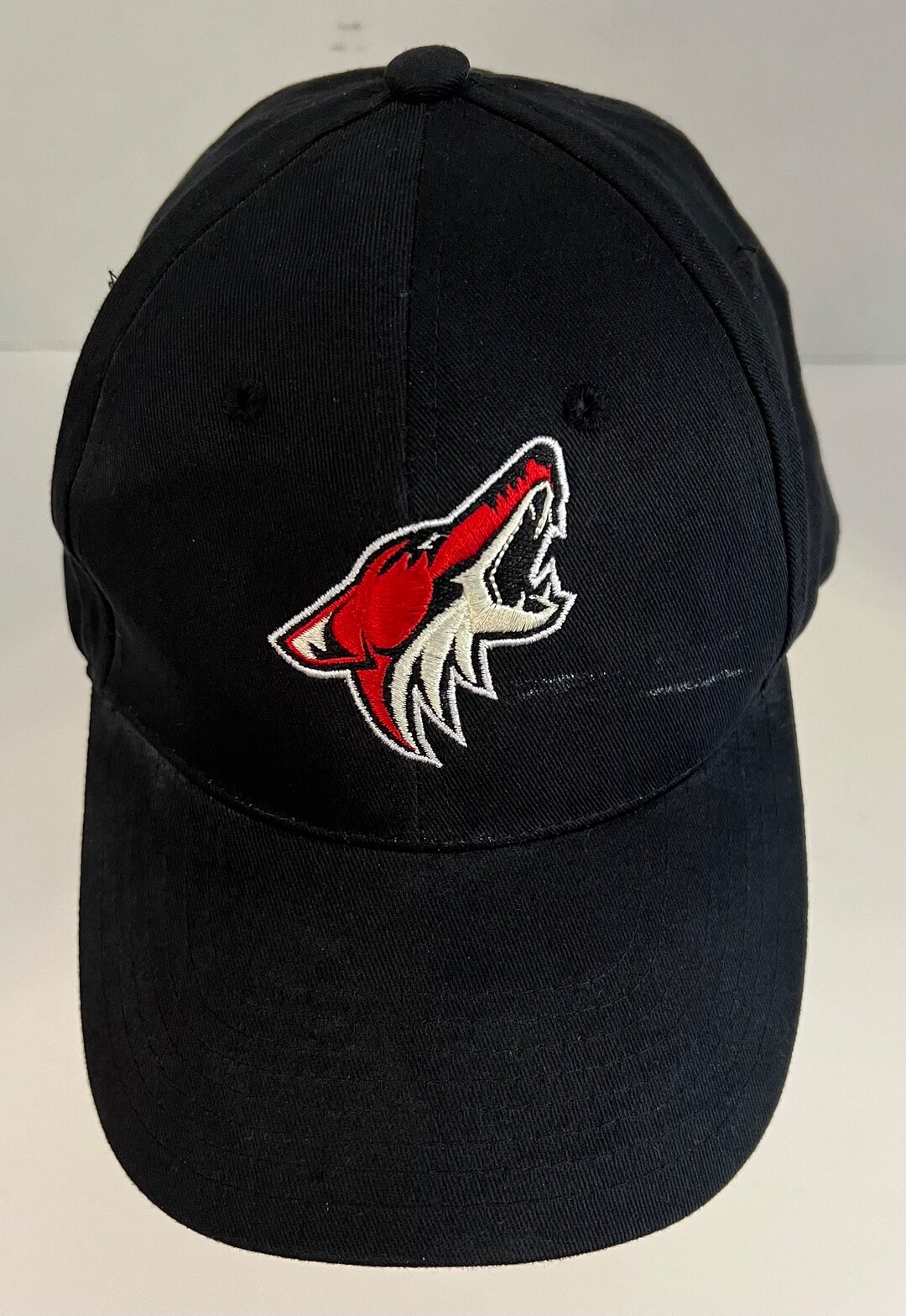 Arizona Coyotes Hat Strap Back Black Howling Logo SGA Gila Rivers Sixth ...