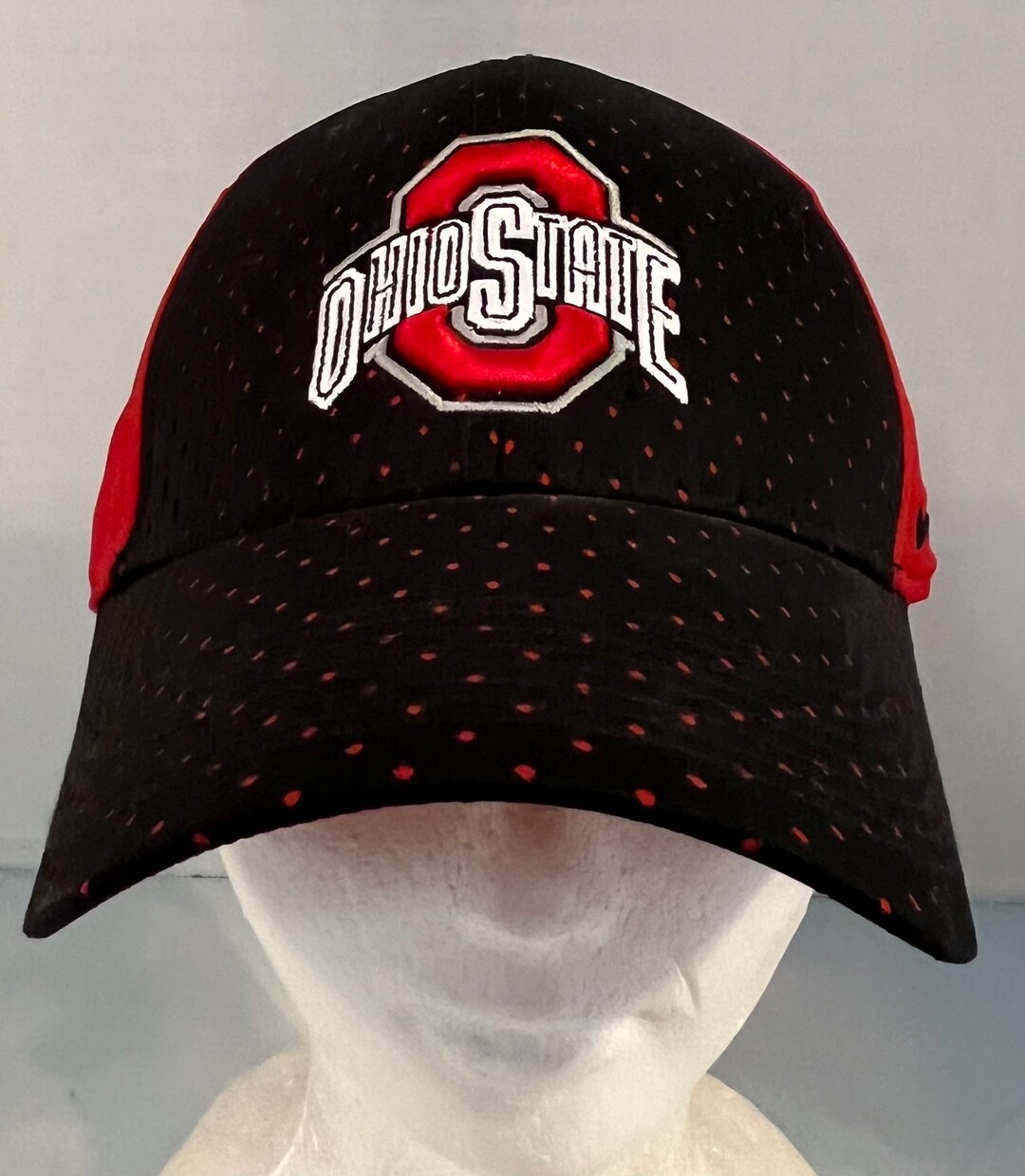 Ohio State Buckeyes Hat Nike Team Stretch Red Black Nylon Spandex - Etsy