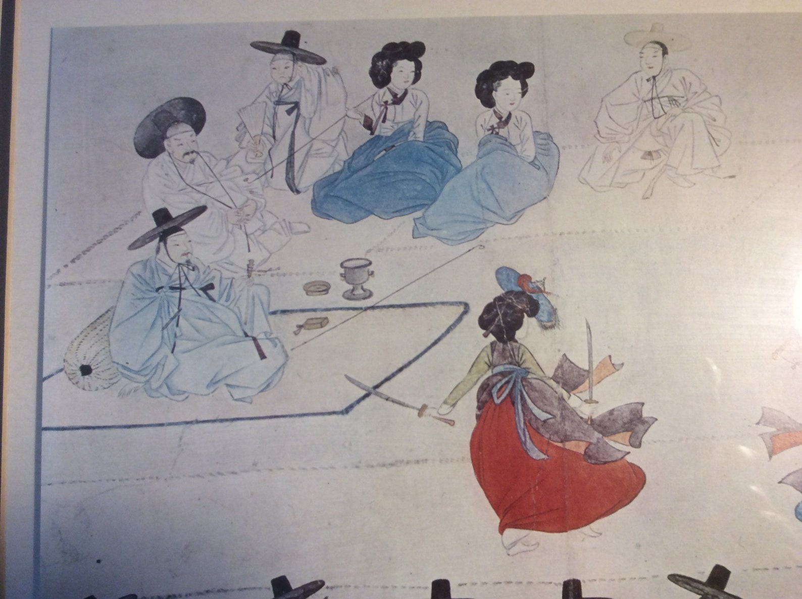 Sword Dance Sin Yun-bok Ink and Color Kansong Museum Framed - Etsy