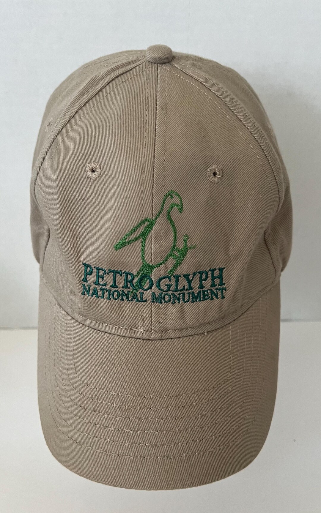 Petroglyph National Monument Hat Strap Backe Beige Green Logo New ...