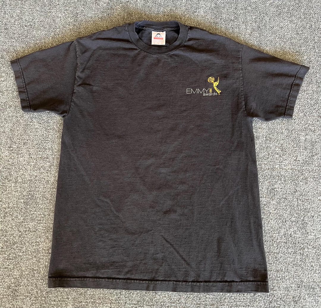 Emmy Awards 2001 T Shirt Black Logo Short Sleeve Y2K Television Lover L ...