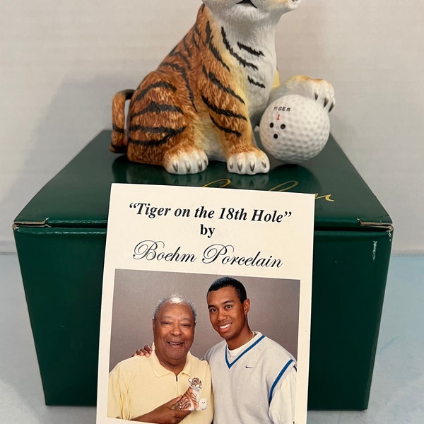 Porcelain Tiger Figurine - Etsy