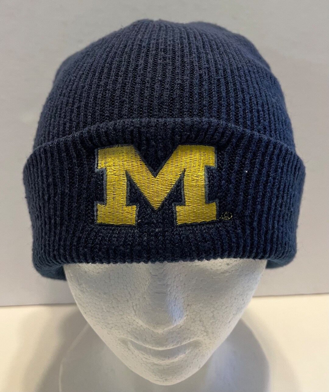 Michigan Wolverines Vintage Nike Logo Beanie Blue Yellow - Etsy
