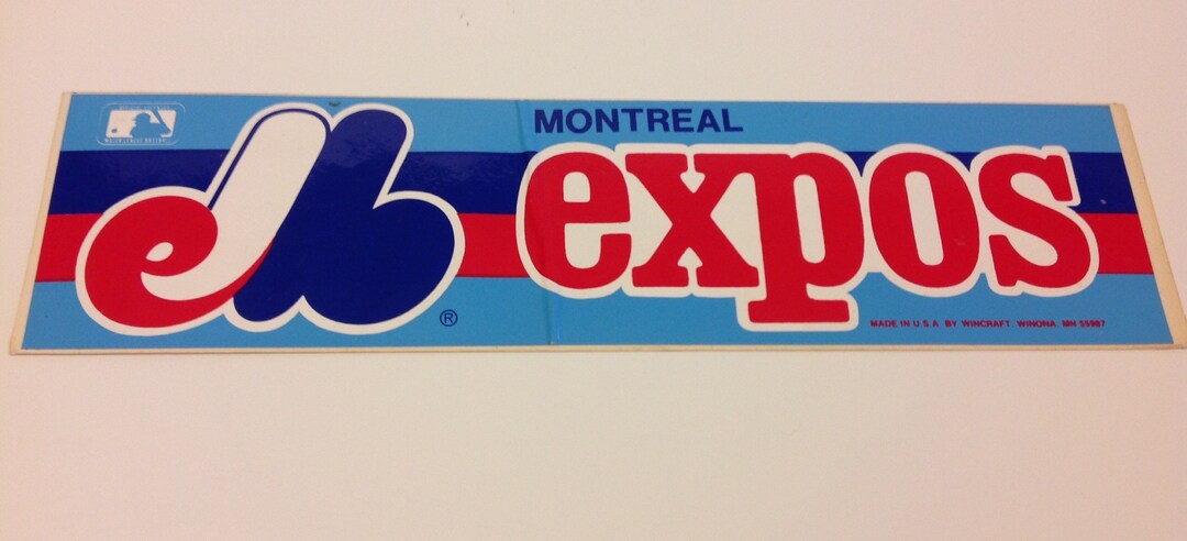 Montreal Expos Vintage 1980s 11.5 Bumper Sticker Decal Unused - Etsy