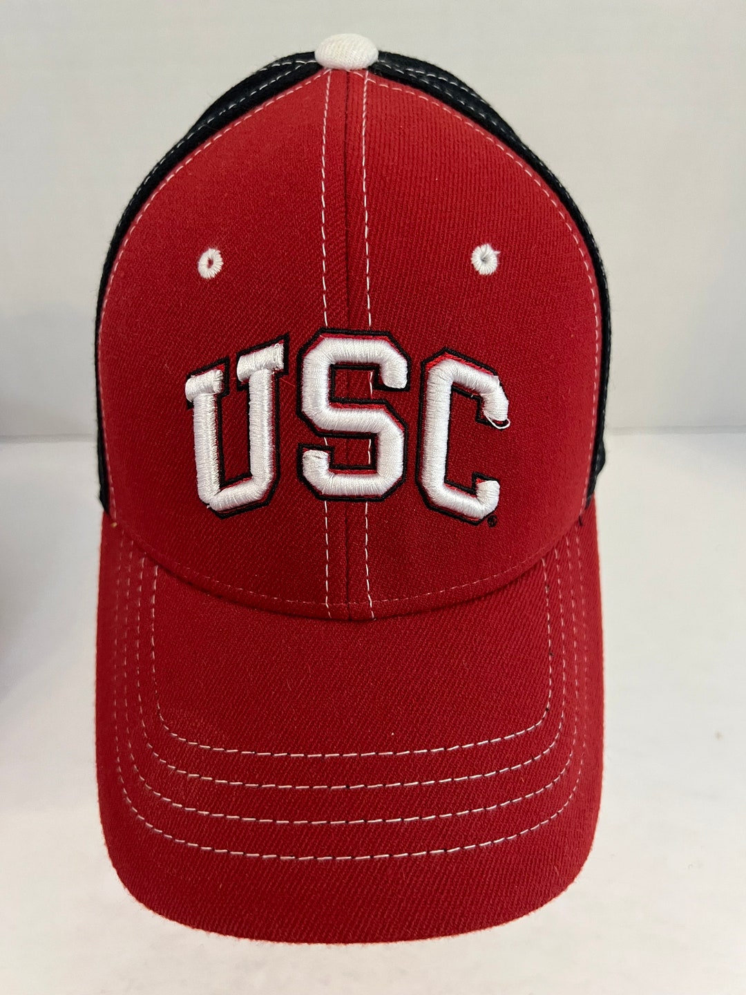 University South Carolina Gamecocks Hat Red Black White “USC” Logo ...