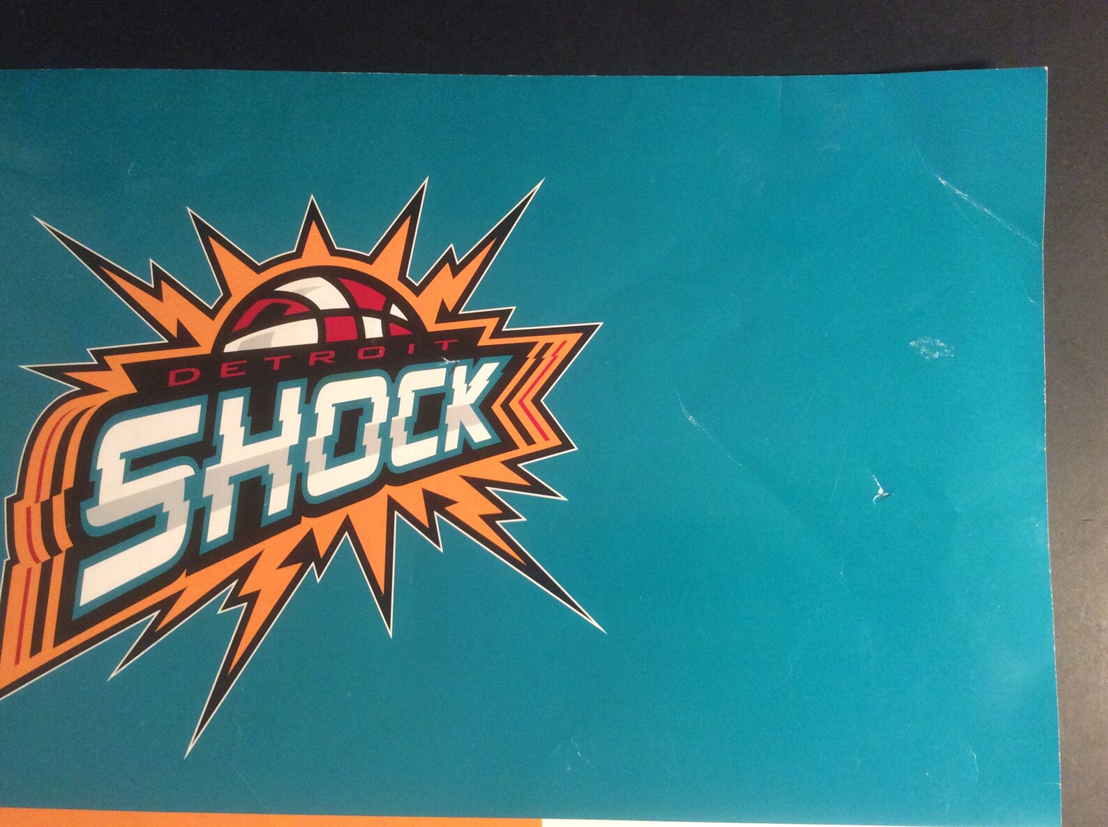 Detroit Shock Vintage 90s Logo Poster Wall Hanging Nike WNBA | Etsy