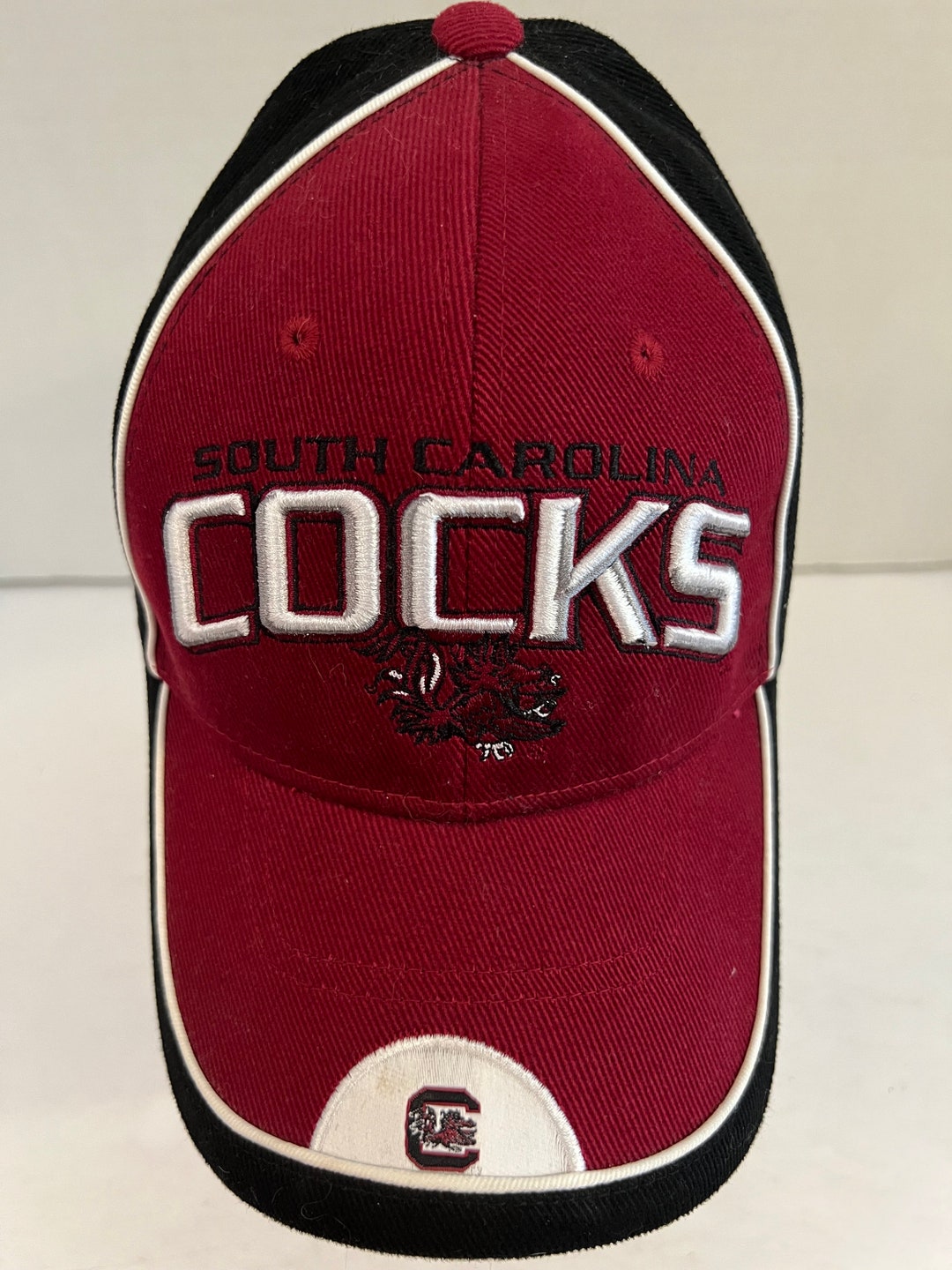 University South Carolina Gamecocks Hat Strap Back Red Black White ...