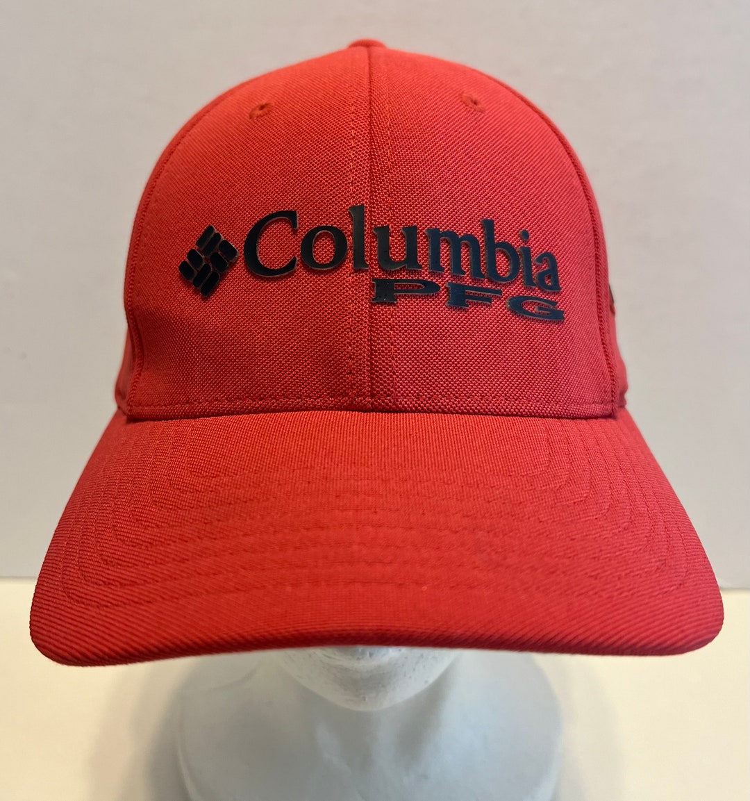 Columbia PFG Flexfit Logo Hat Salmon Pink Black Unisex S/M - Etsy