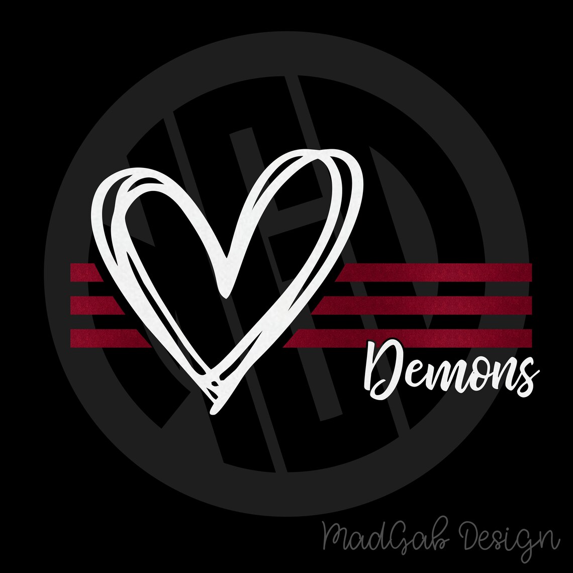 Demons SVG Vinyl Cut File Digital Download School Spirit - Etsy