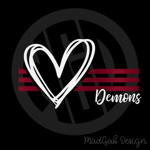 Demons SVG | Vinyl Cut File | Digital Download | School Spirit Shirt - Etsy